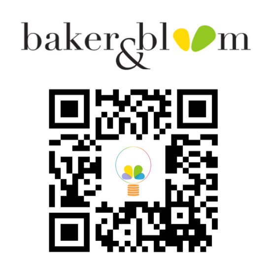 baker and bloom logo and qr code to site (new) ~ Avi Megiddo