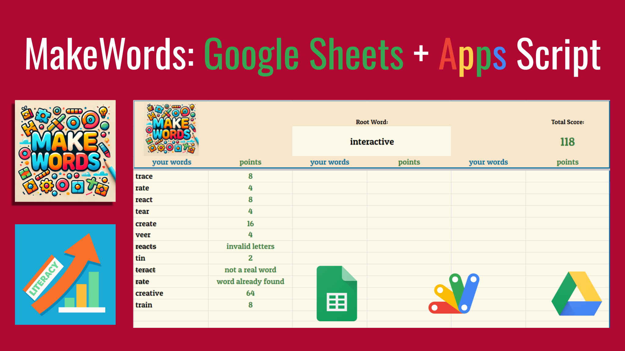 MakeWords: Implementing a Classic Pen & Paper Game in Google Sheets ...
